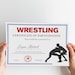 Editable Wrestler Award Certificates Template | Sports Award Ceremony ...