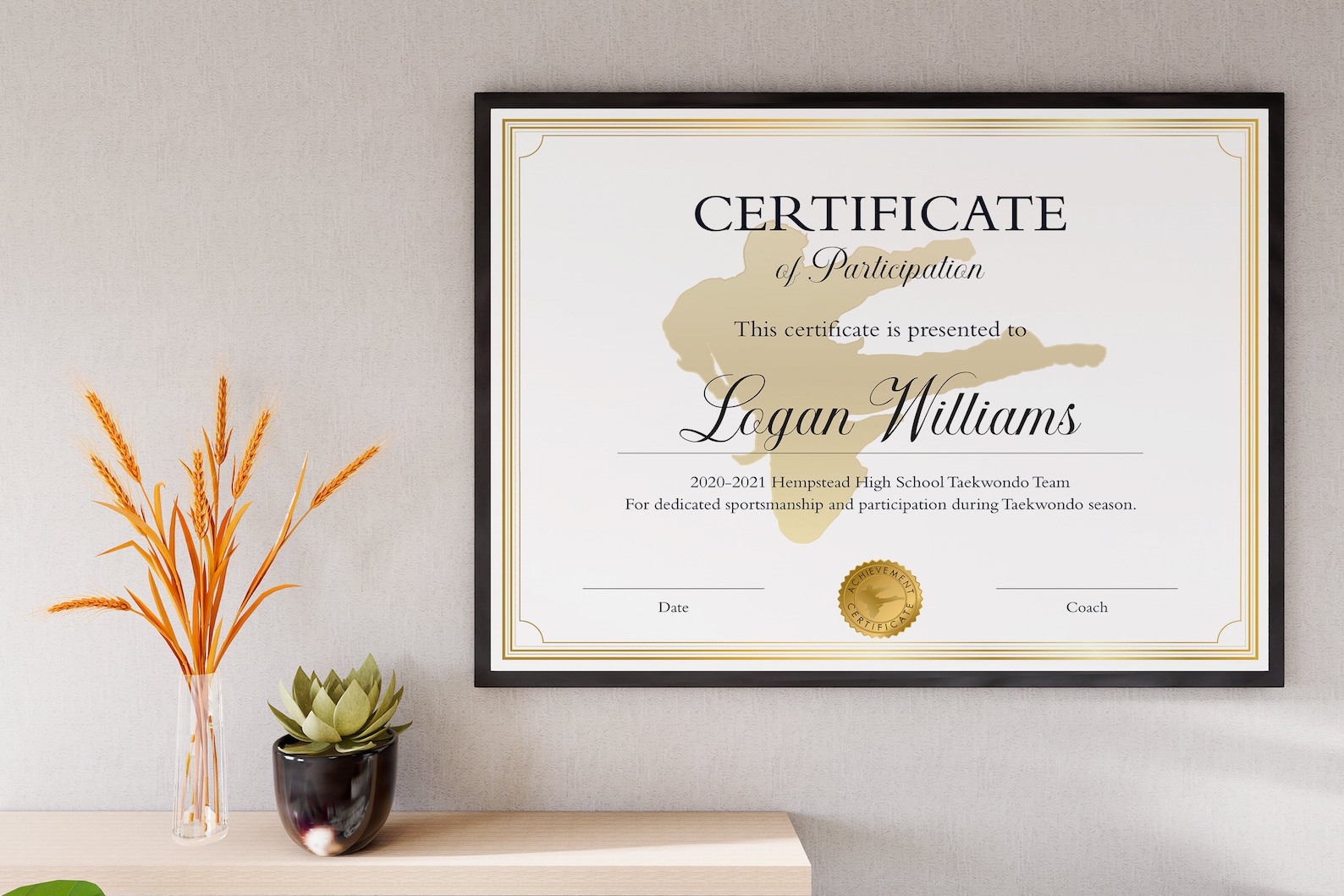 Editable Taekwondo Certificate Template DIY Tae Kwon Do - Etsy Canada