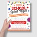 Editable School Spirit Flyer Template, School PTO PTA Fundraiser Event ...