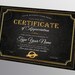 Editable Certificate of Appreciation Gold and Black, Custom Award ...