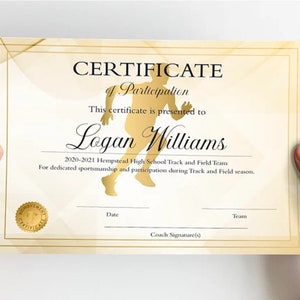 Editable Cross Country Certificate Template Bundle for Boys and Girls ...