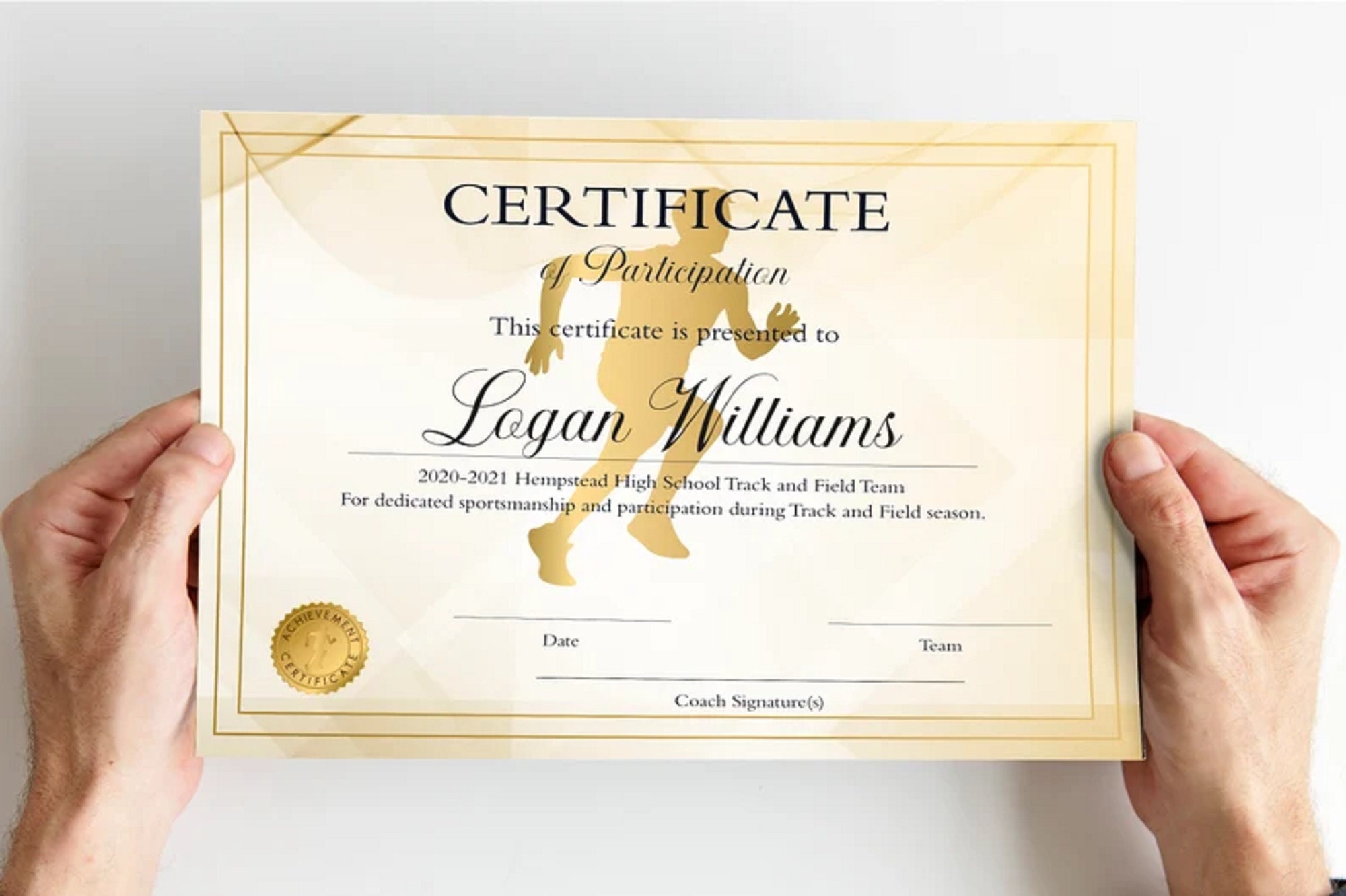 Editable Cross Country Certificate Template Bundle for Boys and Girls ...