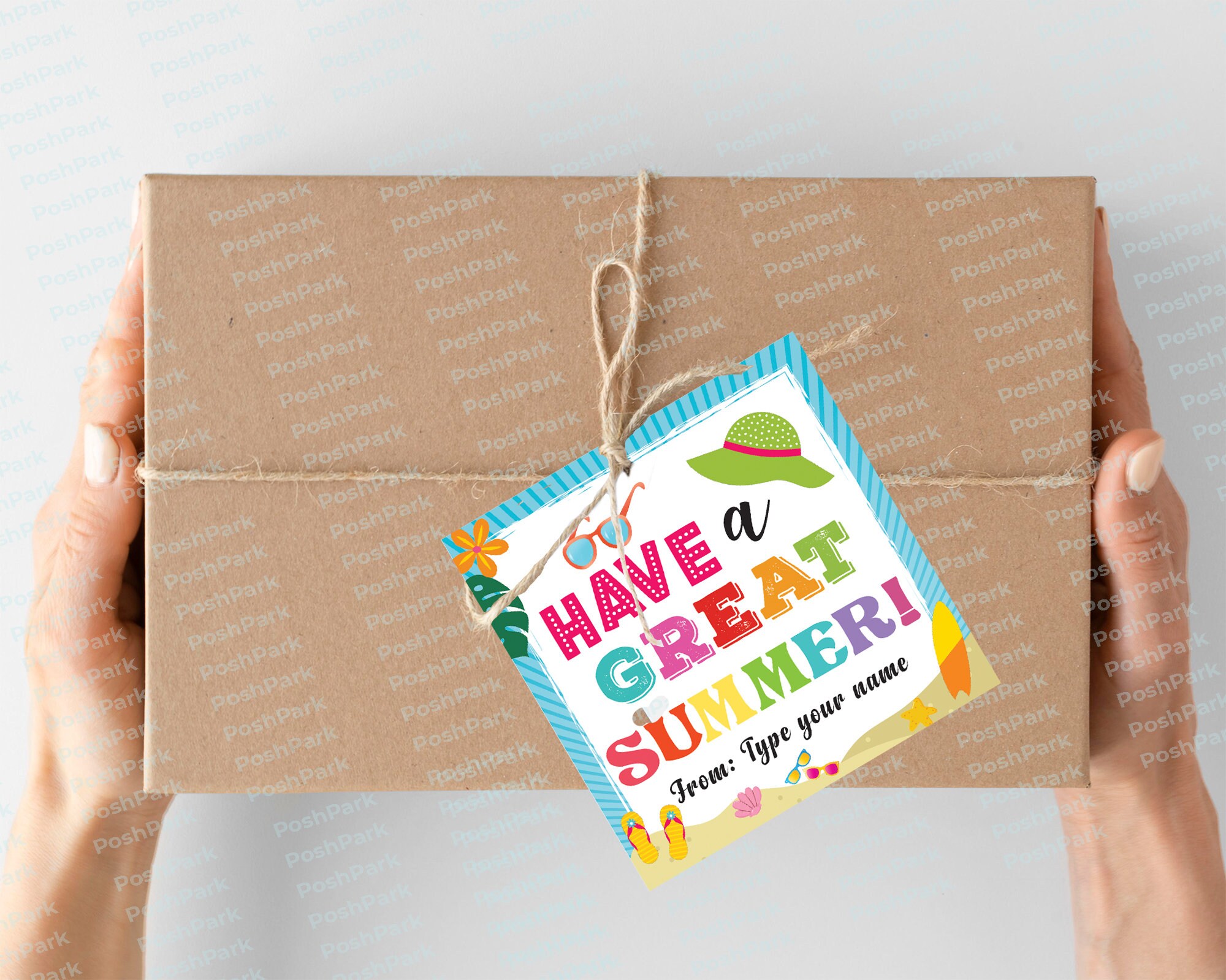 Editable Have a Great Summer Treat Bag Topper With Name End - Etsy