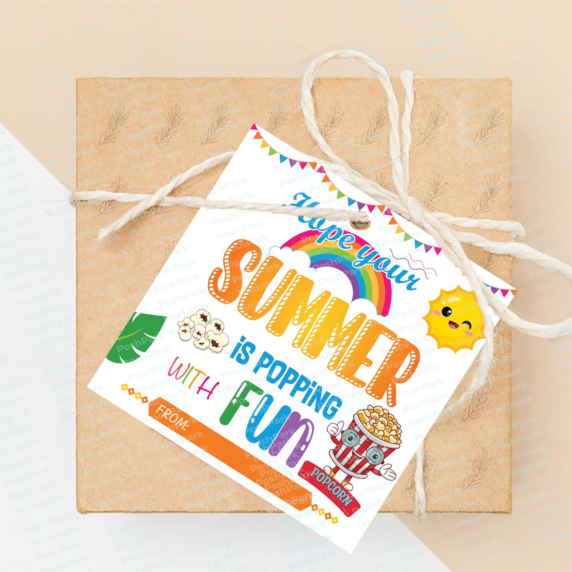 PDF Popping Summer Tag Printable, Hope Your Summer is Popping With Fun ...