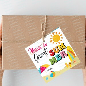 PDF Have a Great Summer Printable Tag, End of School Tag, Last Day of ...