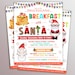 EDITABLE Breakfast With Santa Flyer Invitation Meet Santa - Etsy