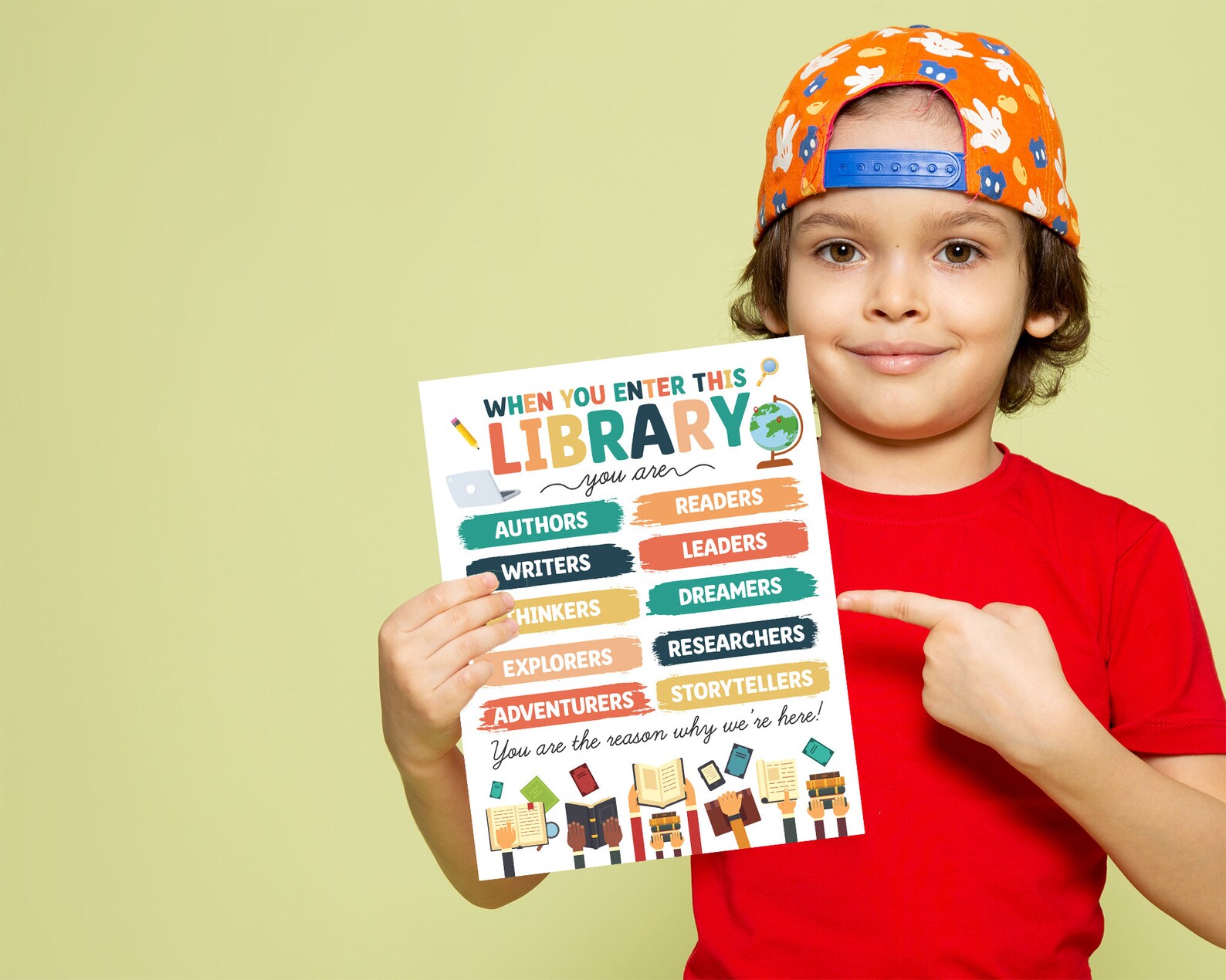 Printable Library Sign Boho Library Posters Downloadable - Etsy