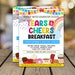 EDITABLE Tears and Cheers Breakfast Invitation Back to School - Etsy