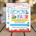 Editable Book Fair Flyer Template, Colorful School Fundraiser ...