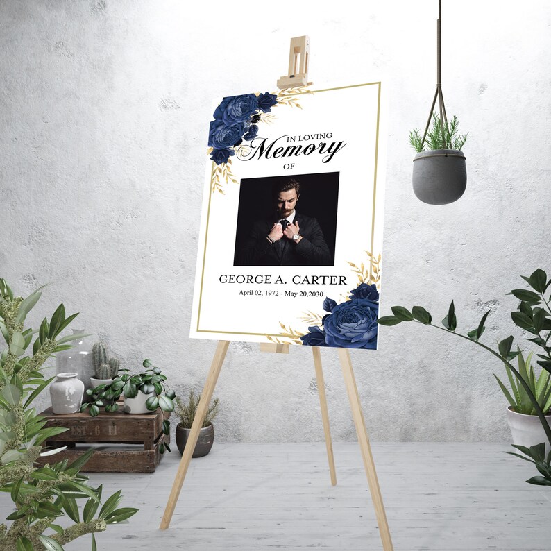 Editable Funeral Welcome Sign Template Memorial Service Sign - Etsy