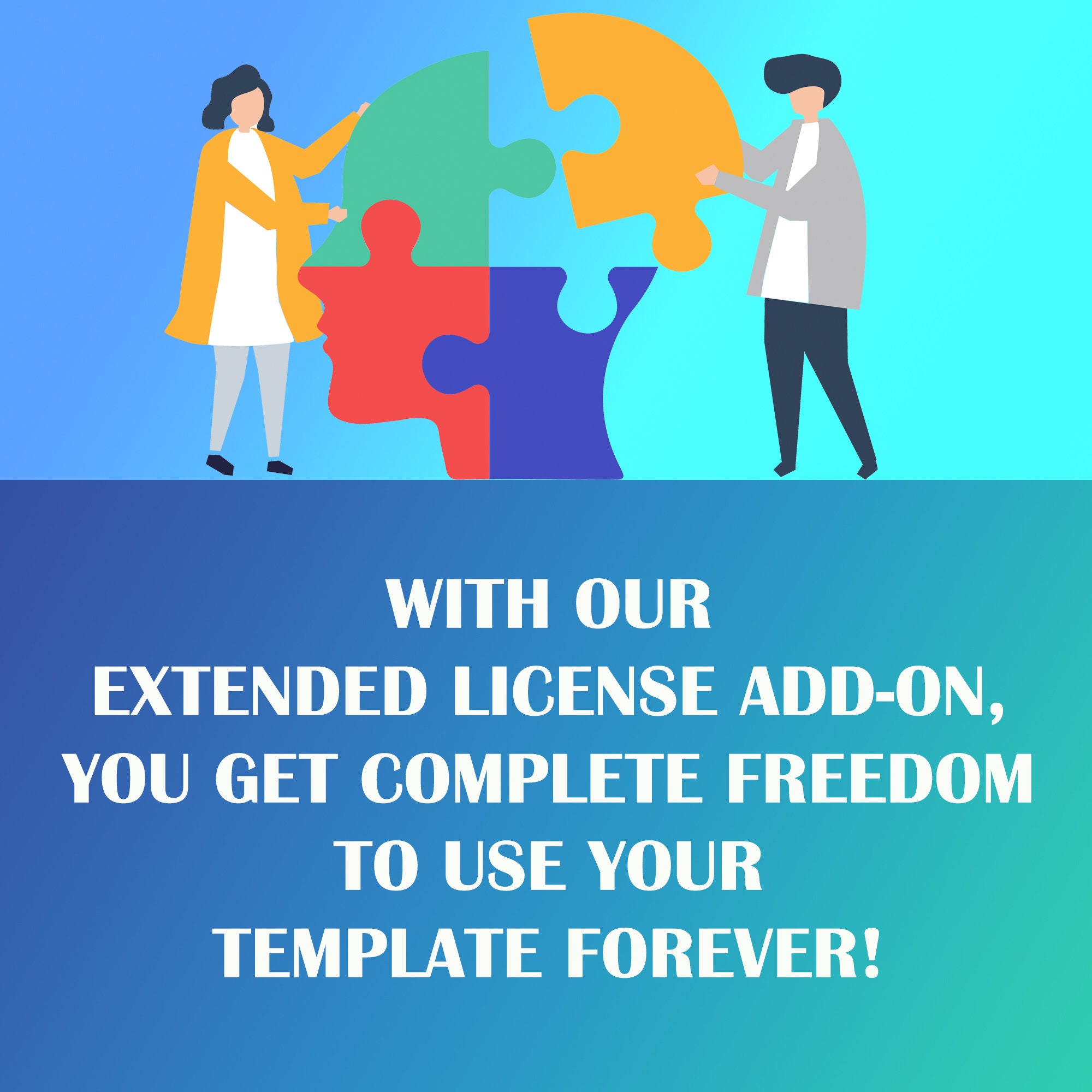 Extended License ADD-ON, Use Your Template Forever! Unlimited Downloads ...