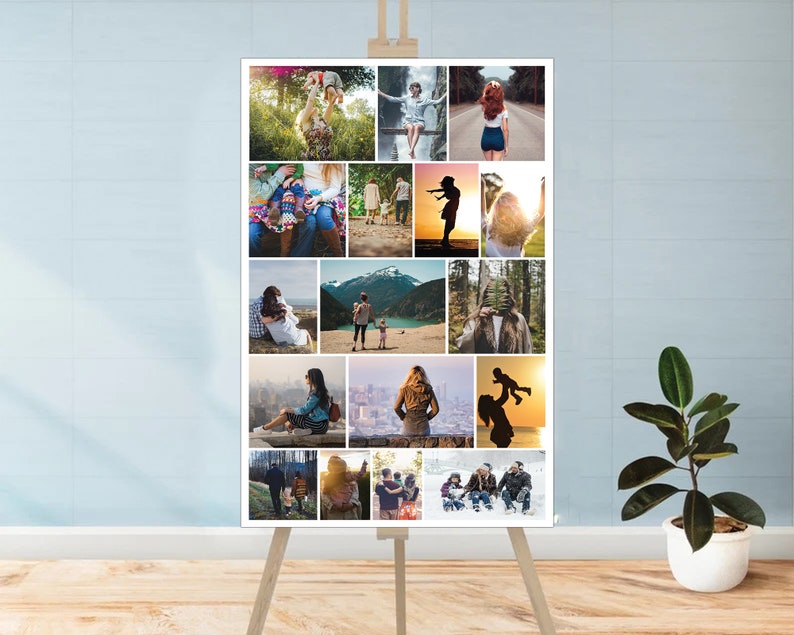 Editable Photo Collage Welcome Sign Template Poster Photo - Etsy