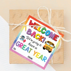 Printable Welcome Back to School Tags, PDF Back to School Tags for ...