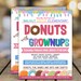 Donuts With Grownups Flyer Father Mother Parents Grandparents - Etsy