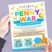 Editable Penny War Fundraiser Flyer, Church Nonprofit PTO PTA Event ...