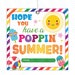 Printable Hope You Have a Poppin Summer Tag PDF Have a Great - Etsy