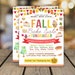 Editable Fall Bake Sale Flyer, Printable Halloween Invite, Community ...
