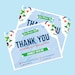 Cleaning Business Thank You Card Template Blue Printable Cleaning ...