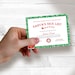 Mini Nice List Certificate Printable, Santa Certificate, Card Size ...