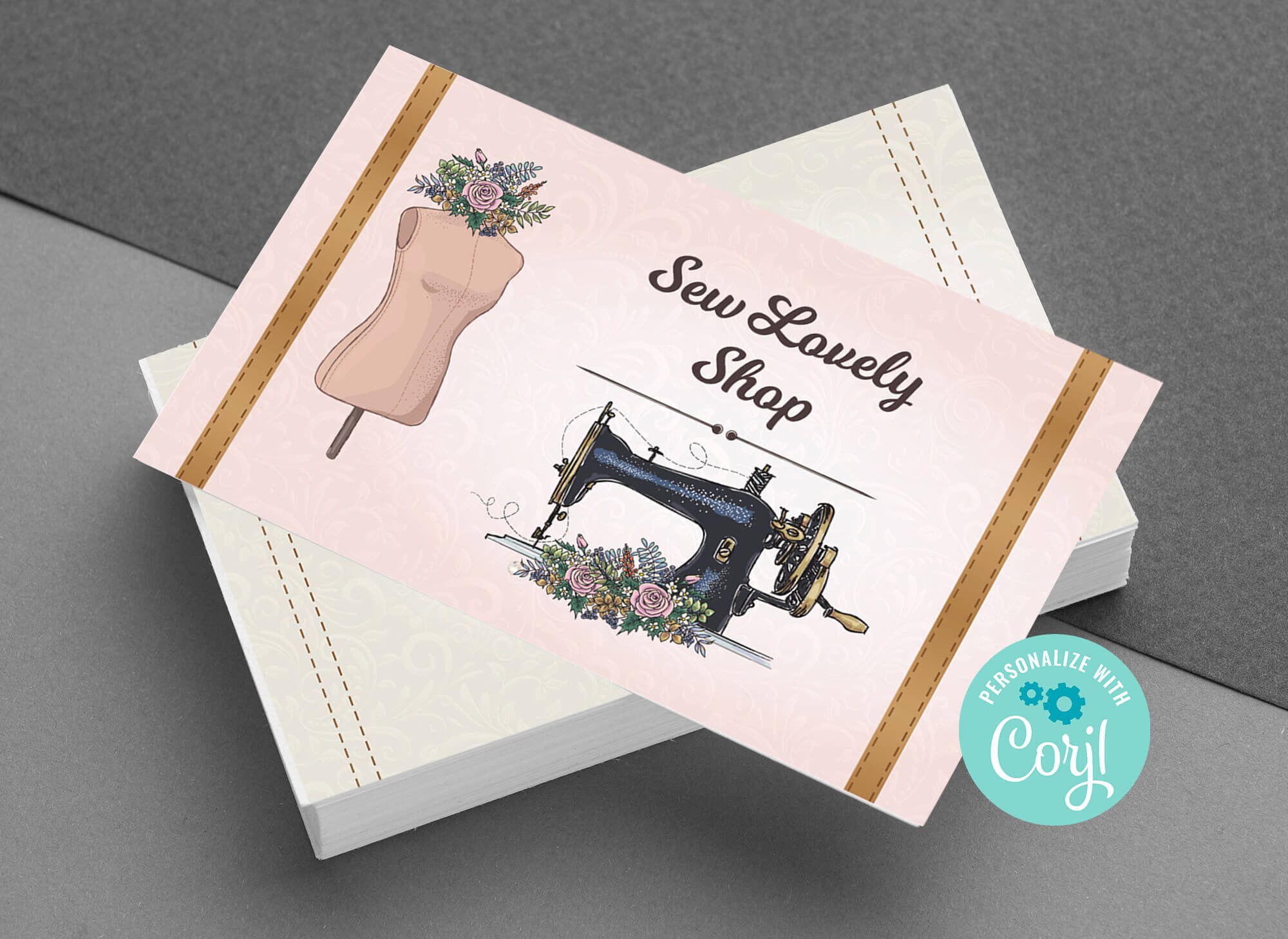 Editable Sewing Flyer and Business Card Bundle Template, Tailor ...