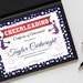 EDITABLE Cheerleader Certificate Red and Blue Cheerleading - Etsy