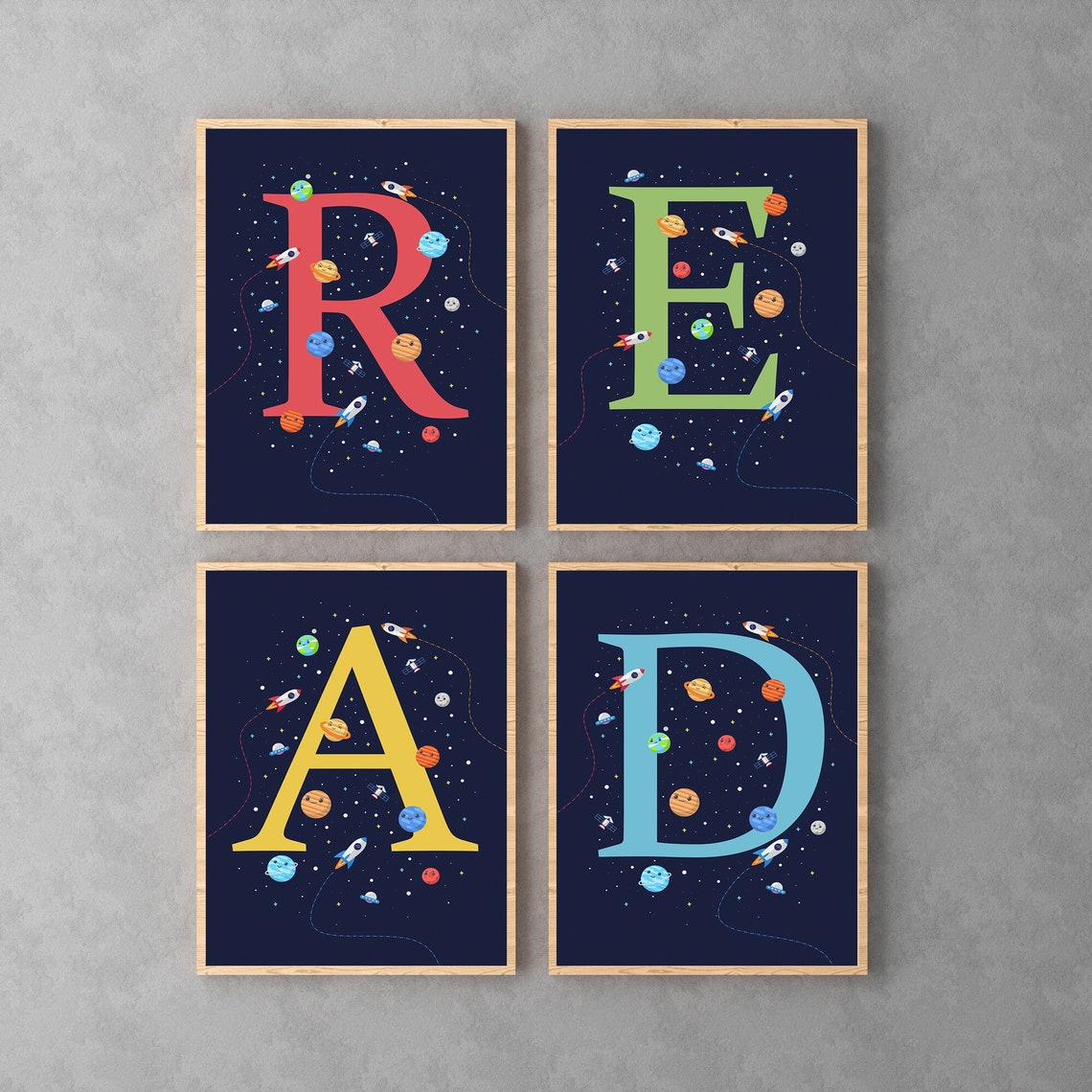 Reading Decor Classroom, Colorful Library Decorations for Wall, Set of ...