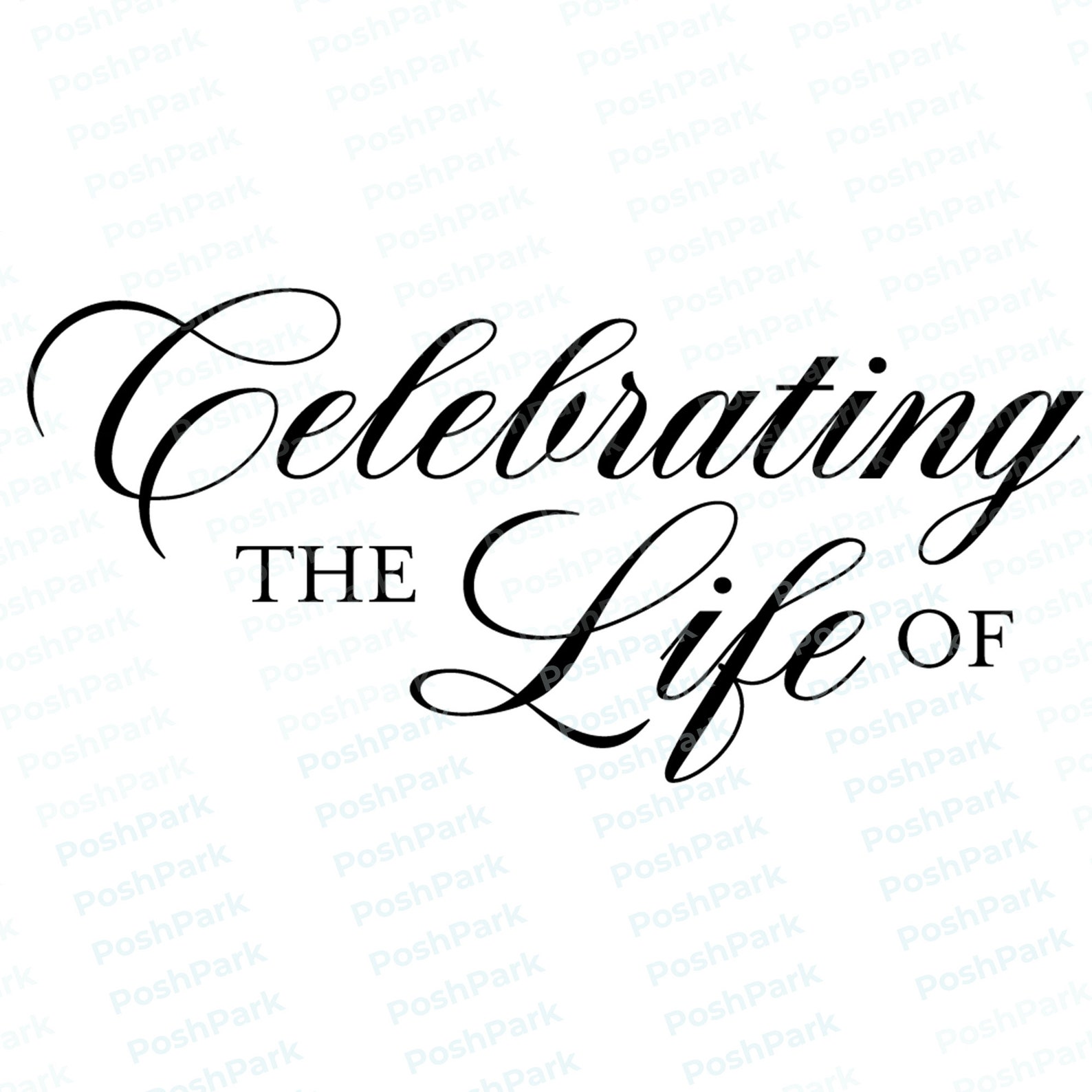 Sets of 4 Celebrating the Life Of Funeral Program Word Art - Etsy