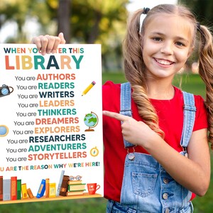 Printable School Library Wall Art, Technology Teacher, Library Wall ...