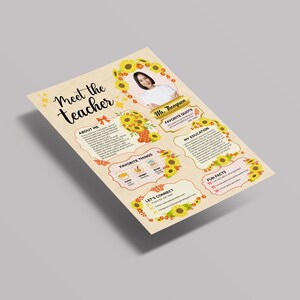 Editable Meet the Teacher Flyer Template, Meet the Teacher Newsletter ...