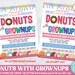 Donuts With Grownups Flyer, Father Mother Parents Grandparents ...