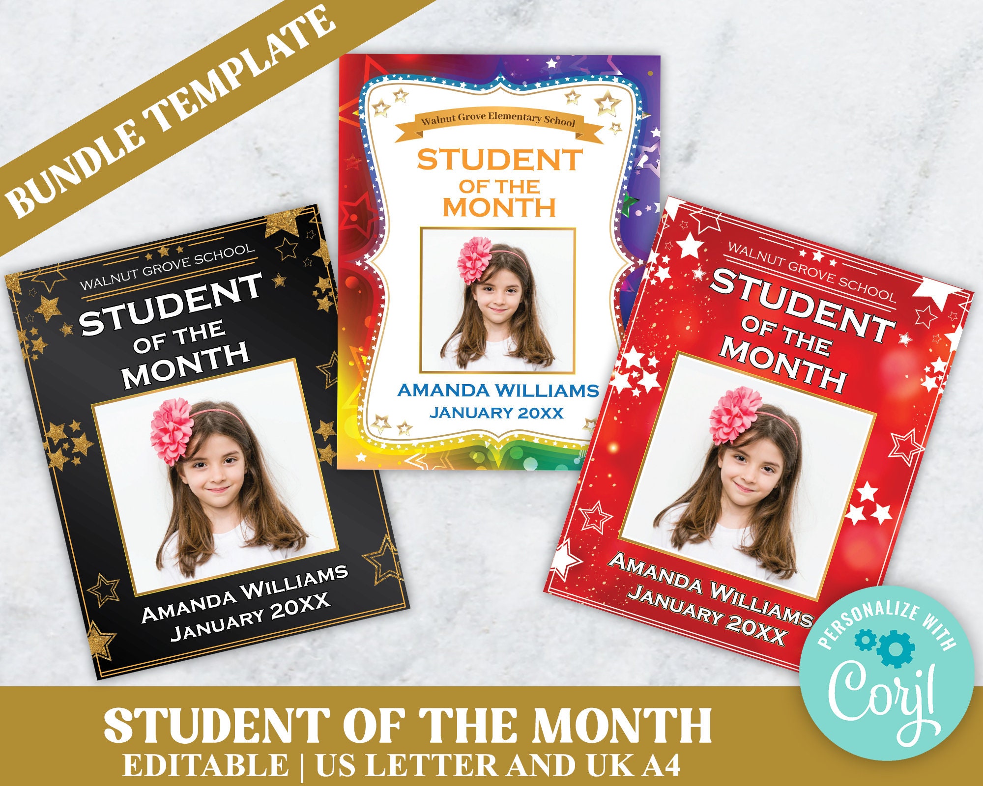 Star Student Poster Template