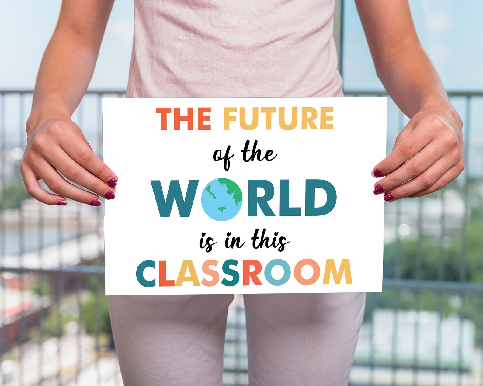 Classroom Quotes Printable the Future of the World is in This - Etsy