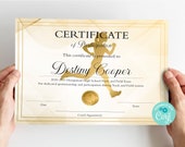 Girls Track and Field Certificate Template Editable Girls - Etsy