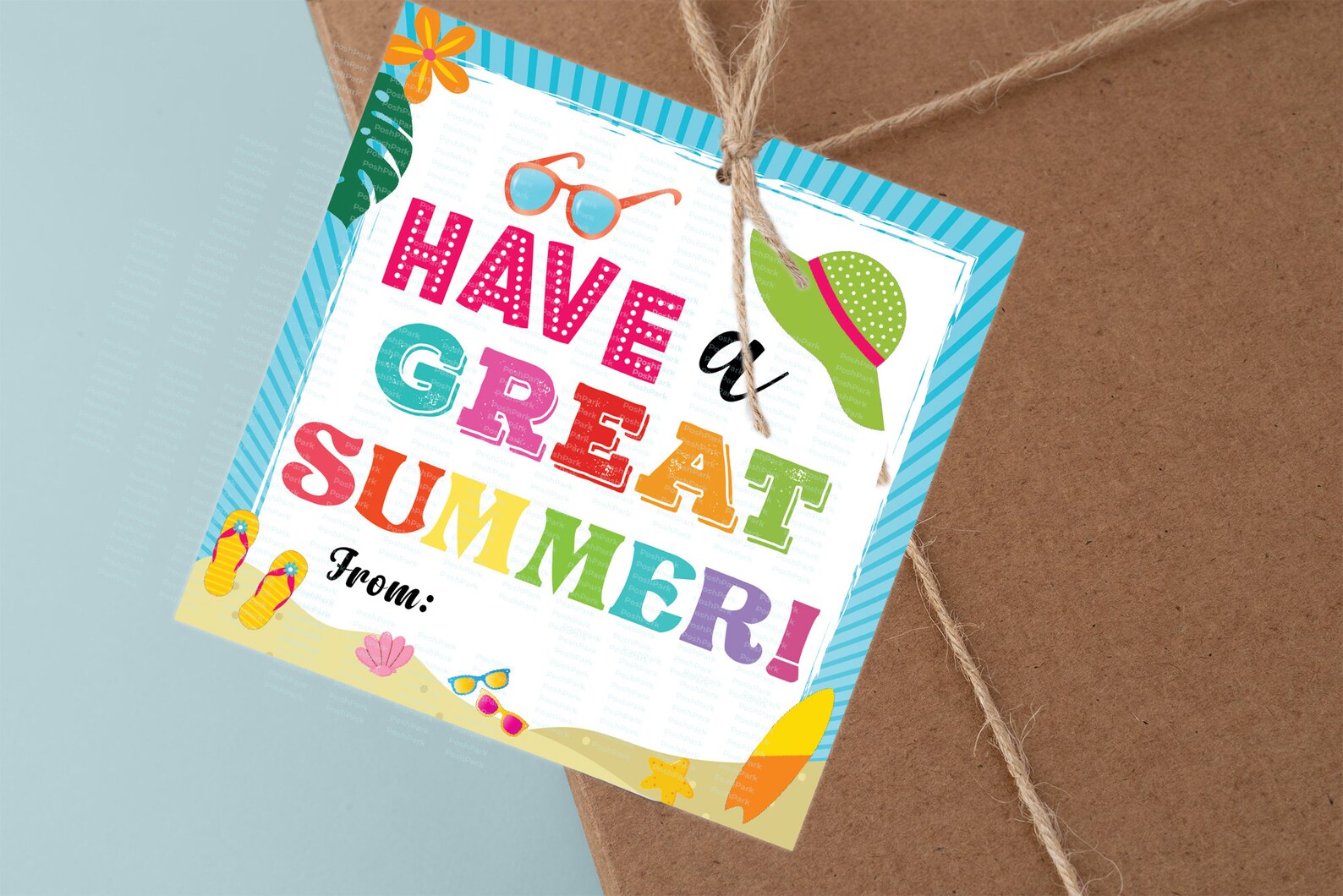 Printable PDF Summer Gift Tag End of School Tag Last Day of - Etsy