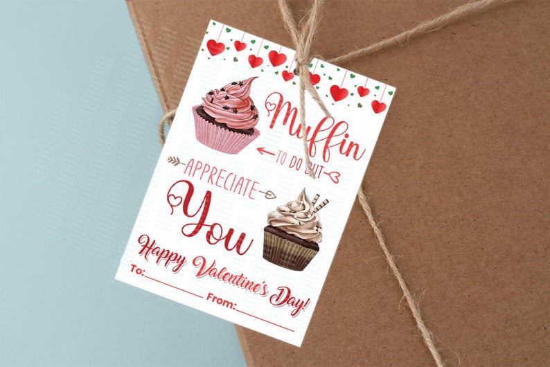Valentines Day Appreciation Gift Tag Bundle, Set of 6 Editable Teacher ...