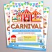 Editable School Carnival Flyer, Circus Party Invitation, School Church ...
