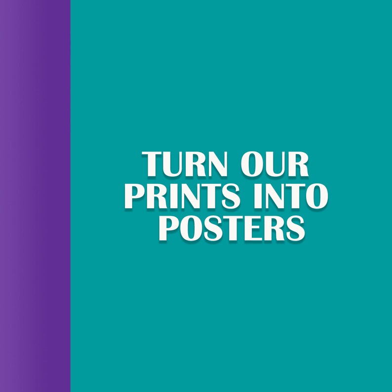 Poster Printing ADD-ON Full Color Printing Professional | Etsy