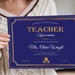 Editable Teacher Appreciation Certificate Blue, Appreciation Week ...