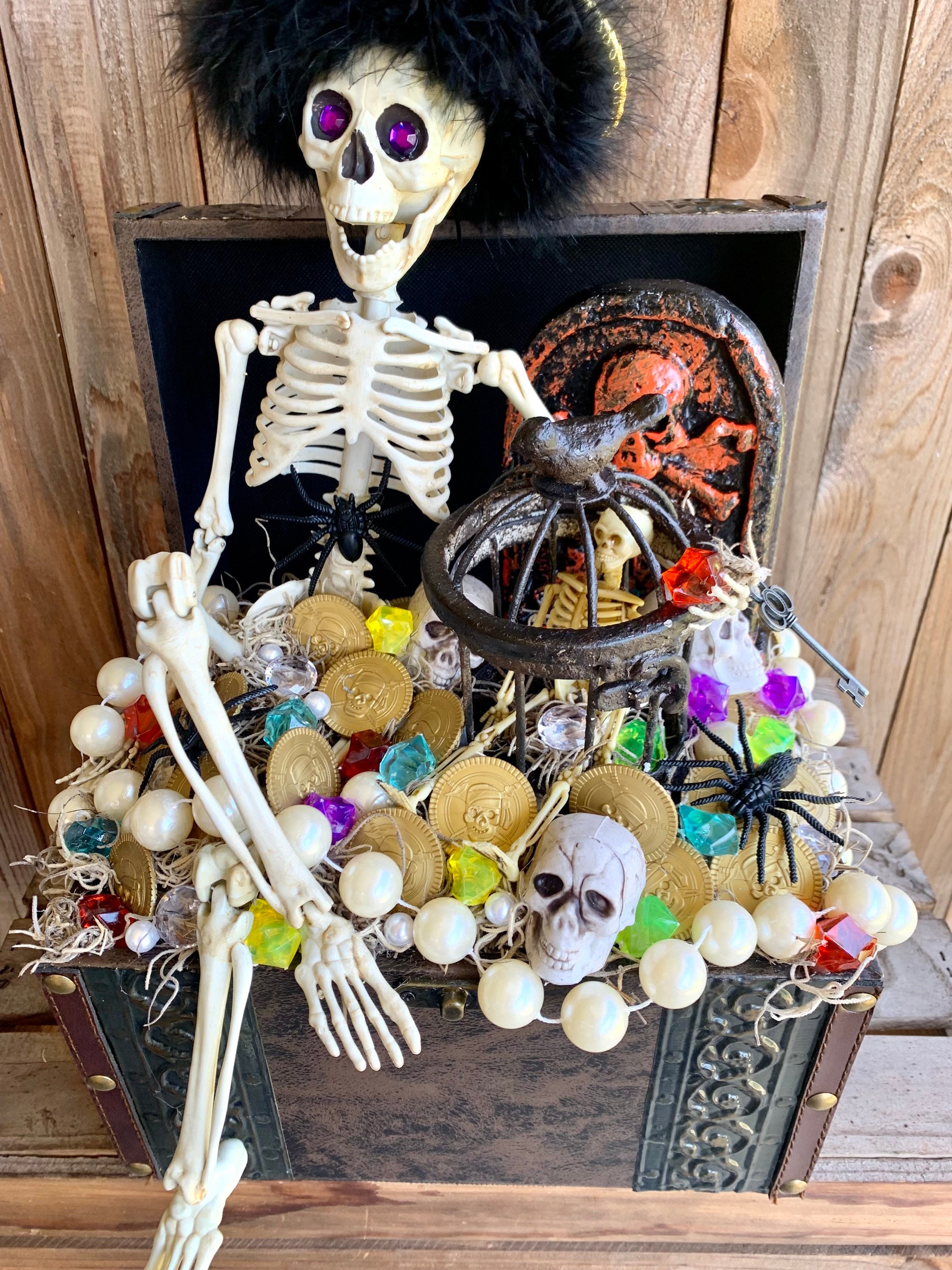 Halloween Pirates Chests Centerpiece, Skeleton Centerpiece, Pirates ...