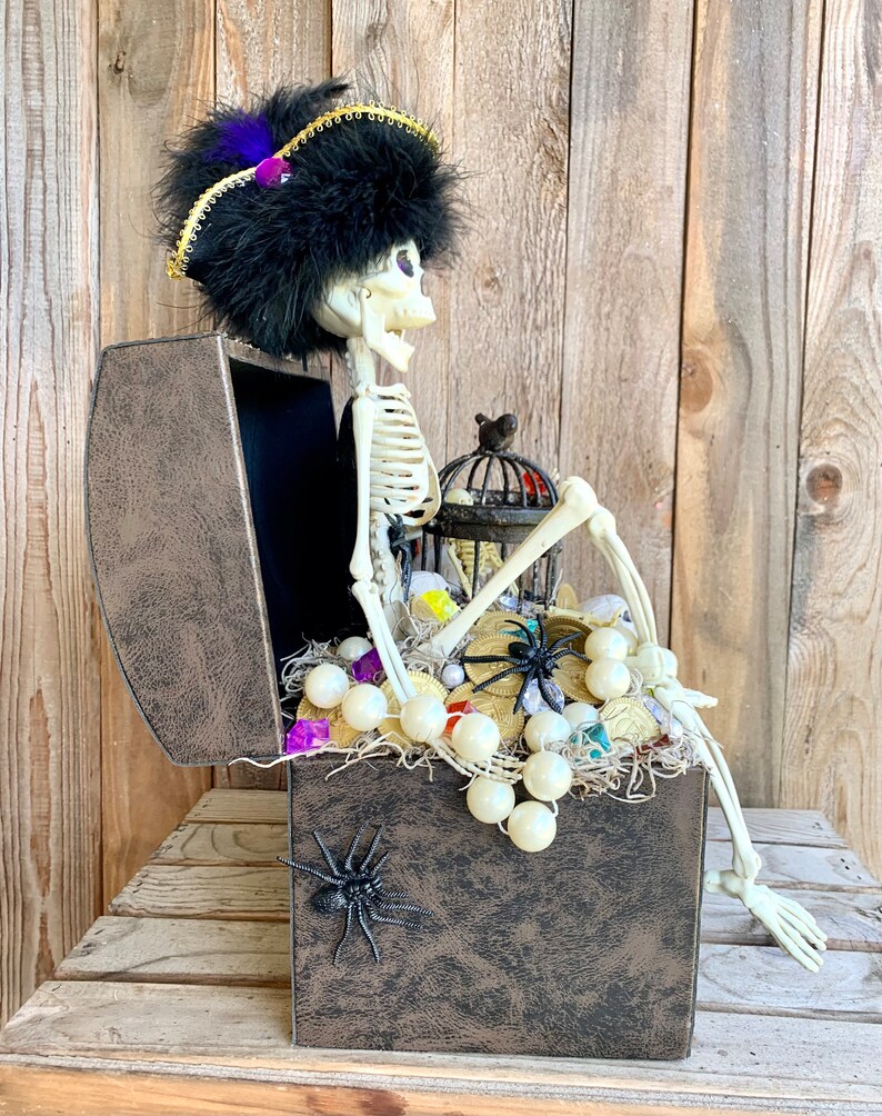 Halloween Pirates Chests Centerpiece, Skeleton Centerpiece, Pirates ...