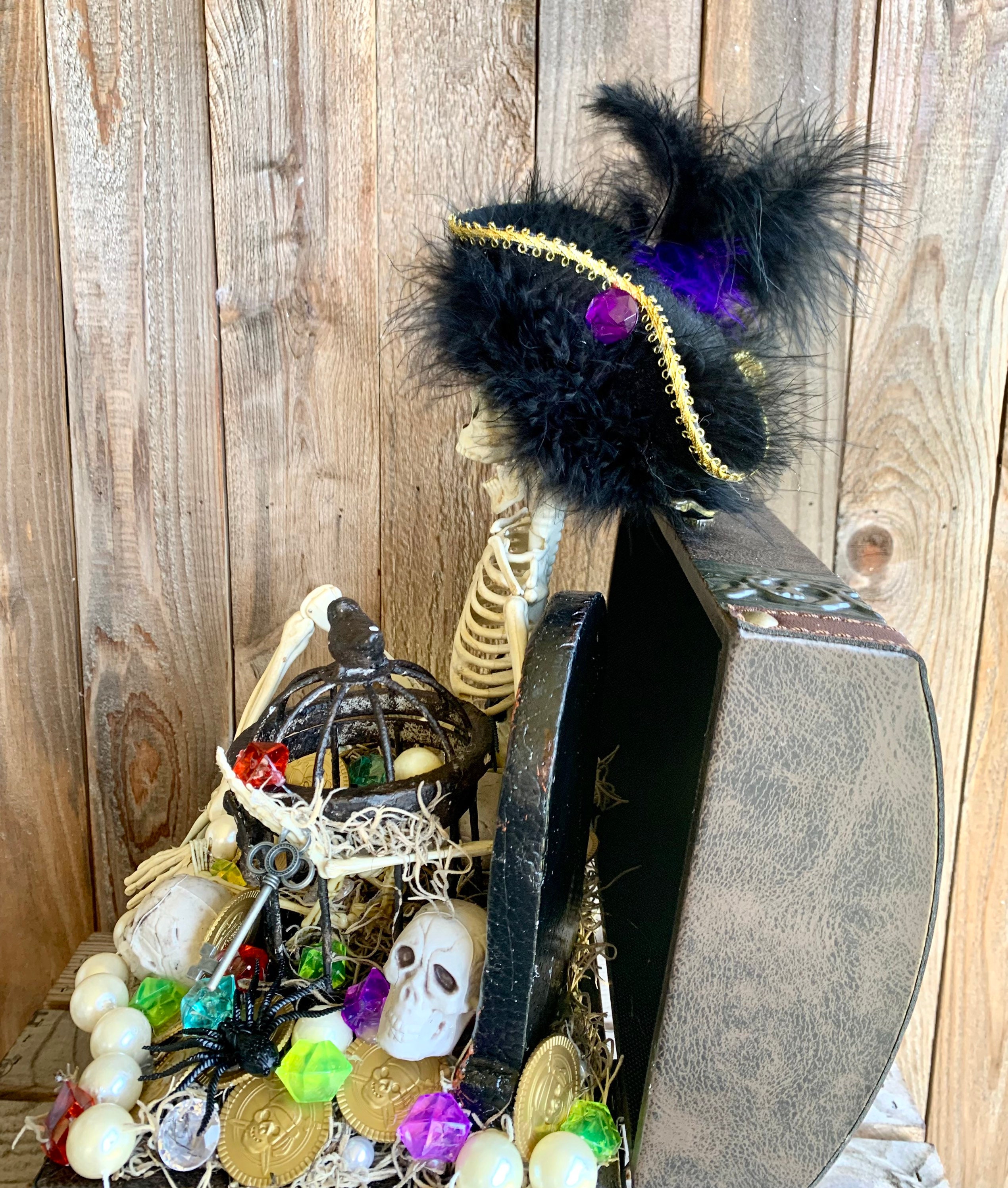 Halloween Pirates Chests Centerpiece, Skeleton Centerpiece, Pirates ...