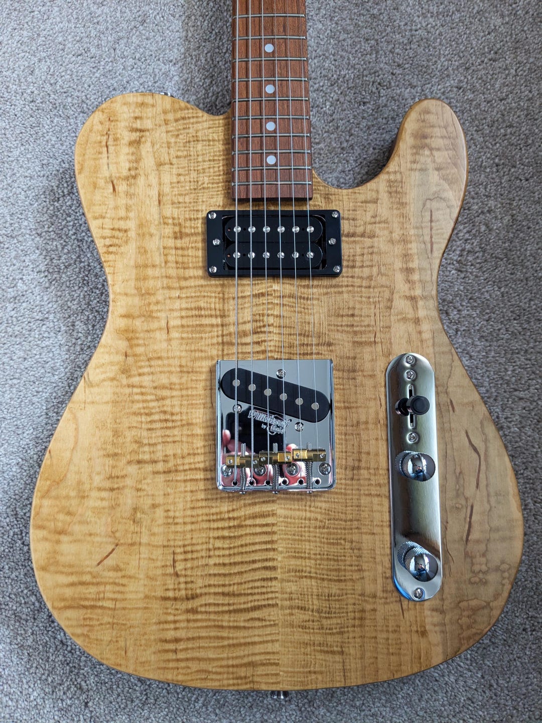 Handmade RD Custom Telecaster Guitar With 1/4" Flamed Maple Top - Etsy