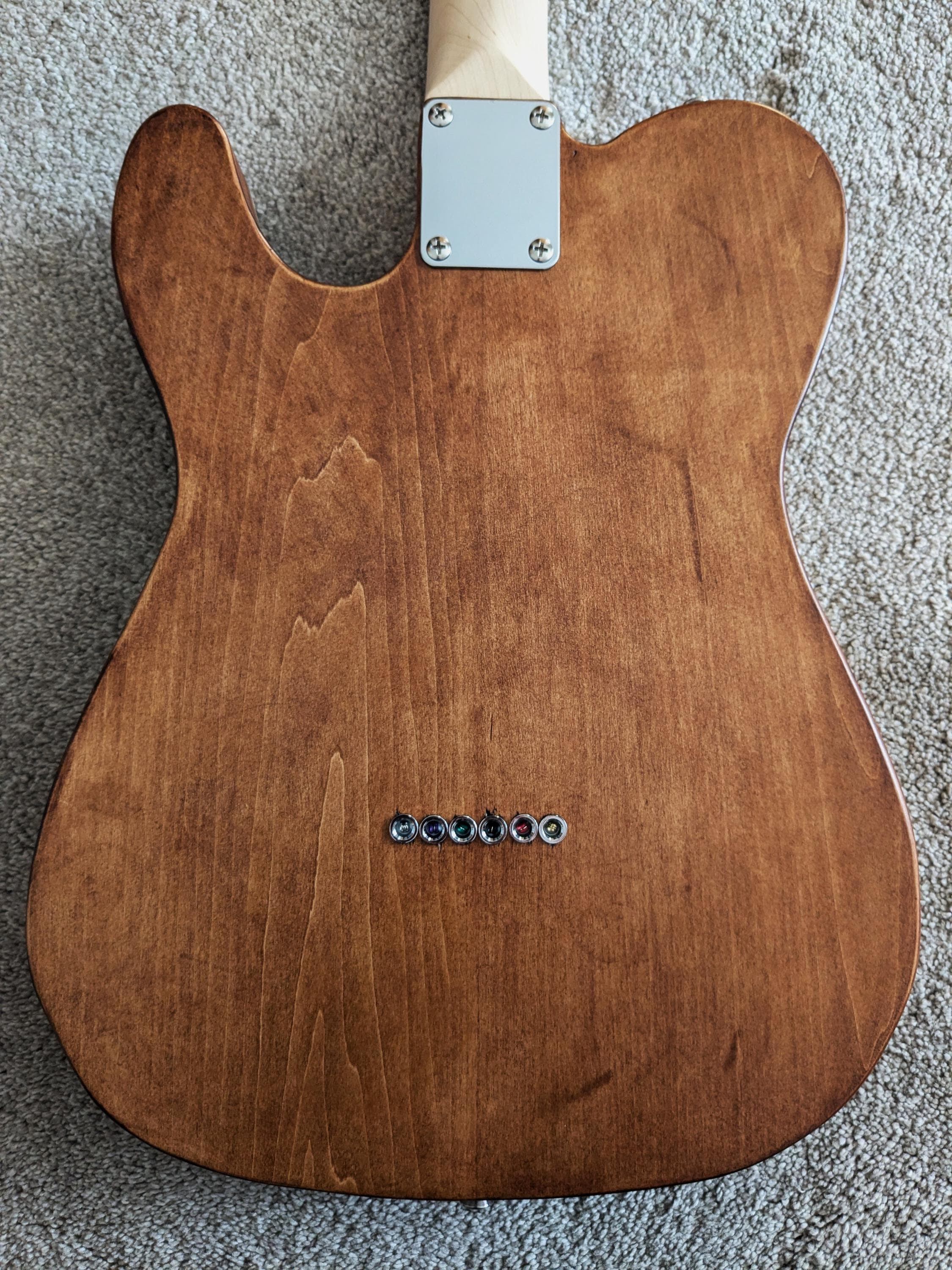 Handmade RD Custom Telecaster 1/4" Flame Maple Top, Basswood Body, Made ...