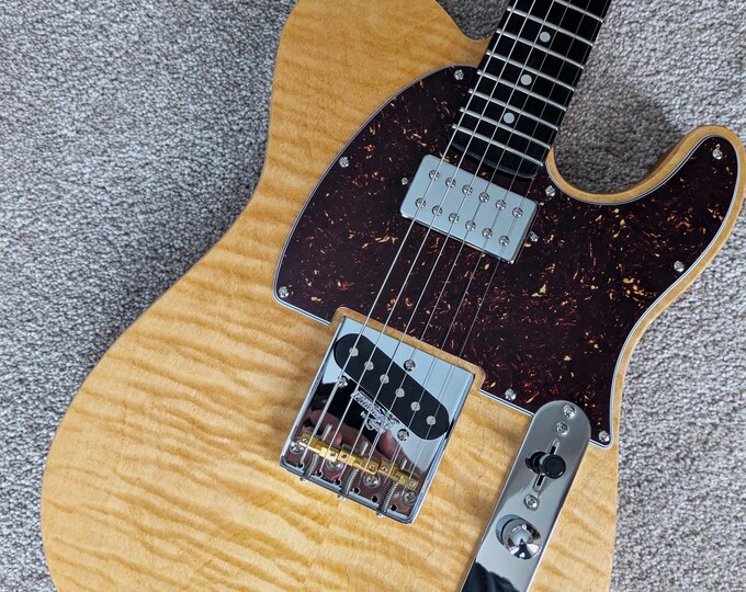 Handmade RD Custom Telecaster 1/4" Flame Maple Top, Alder and Mahogony ...