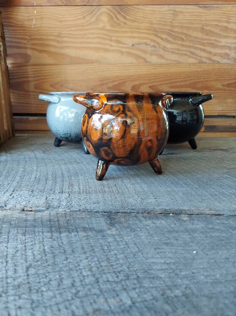 Ceramic Cauldron / Halloween Cauldron / Witches Cauldron / - Etsy