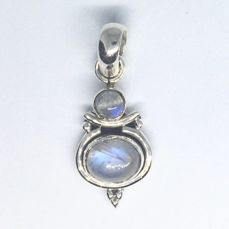 Genuine Moonstone Pendant Necklace - Etsy