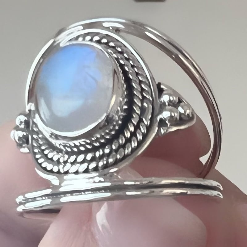Boho Moonstone Ring - Etsy