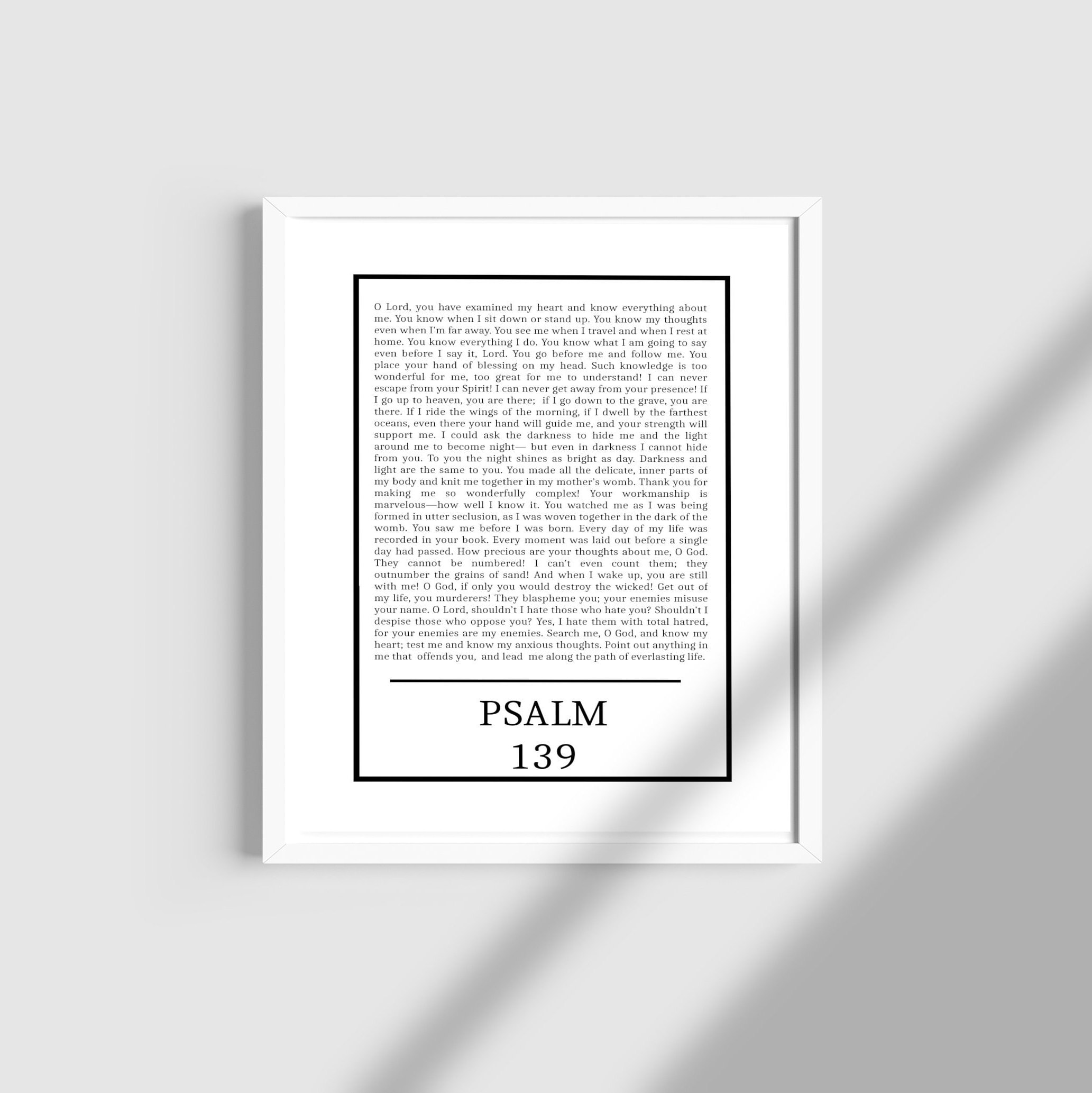 Psalm 139 Wall Art Psalms Wall Art Printable Fearfully and - Etsy Singapore