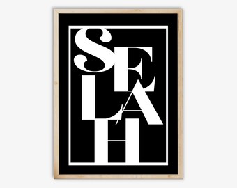 SELAH Modern Minimalist Christian Print Psalm 24:10 Who is This King of ...