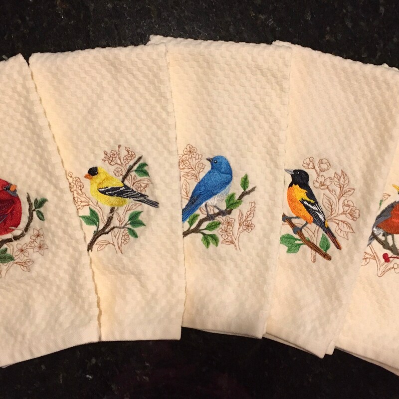 Bird Dish Towels - Etsy